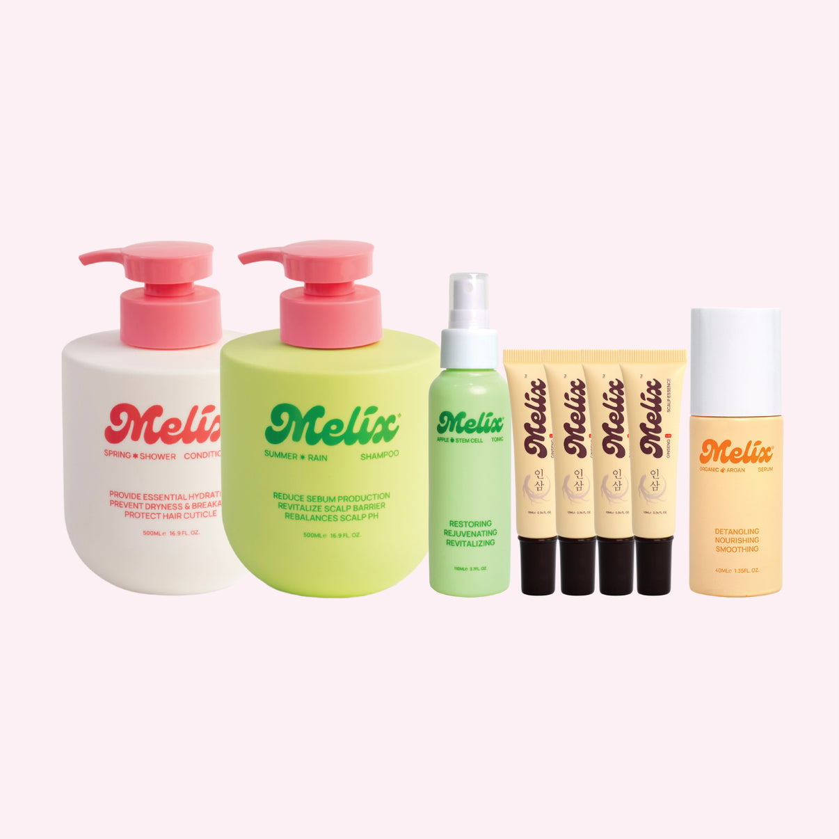 Shampoo & Conditioner + 4*Scalp Essence 10ml – Melix Malaysia