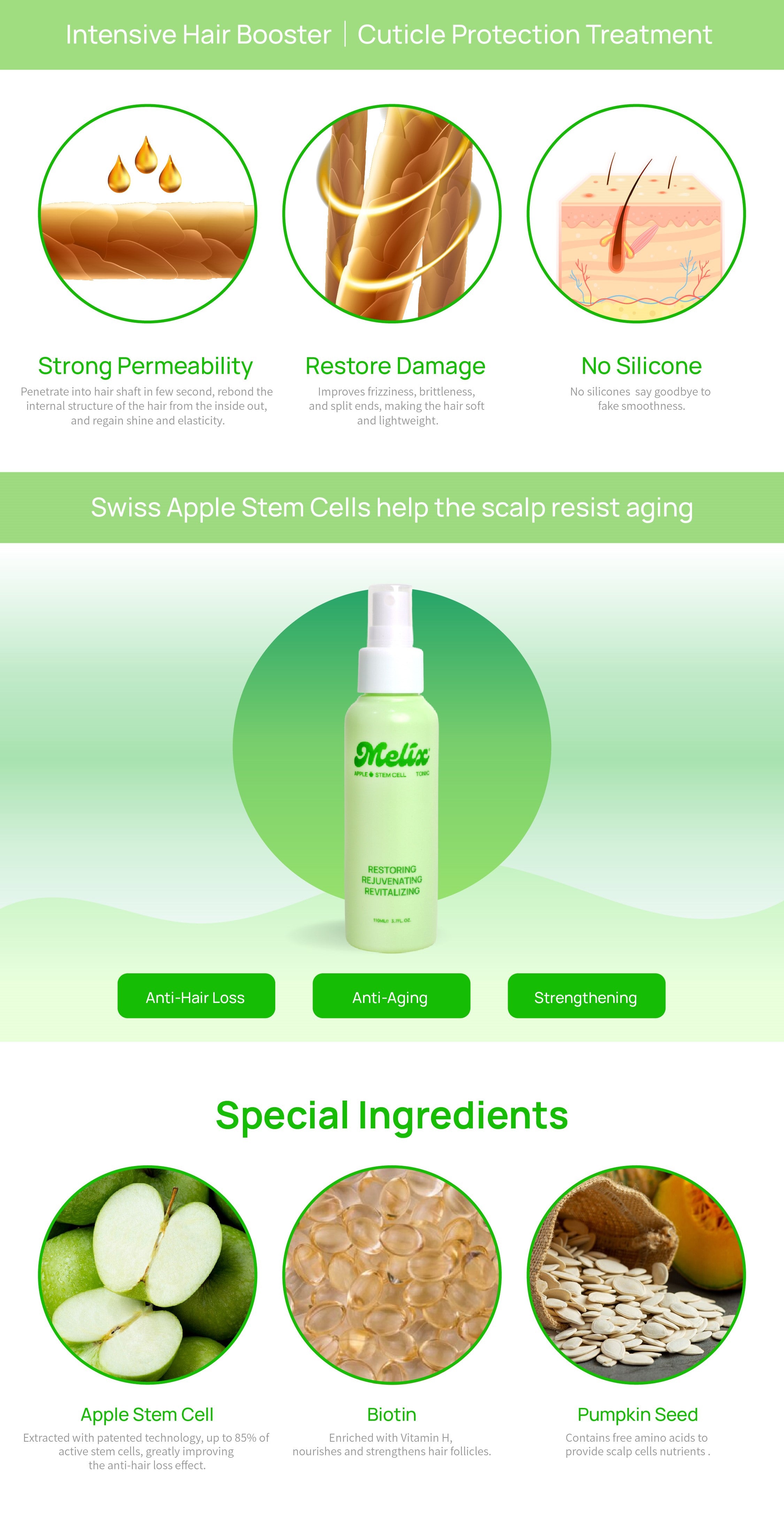 Shampoo & Conditioner + 4*Scalp Essence 10ml – Melix Malaysia